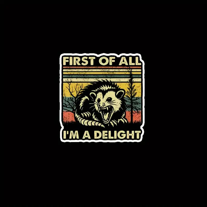 Possum Vinyl Decal – The Time Machine